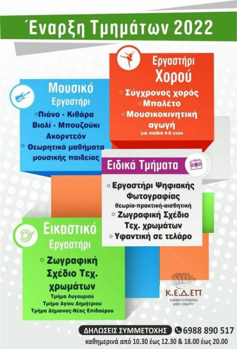 Έναρξη εκπαιδευτικών τμημάτων της Κοινωφελούς Επιχείρησης του Δήμου ...